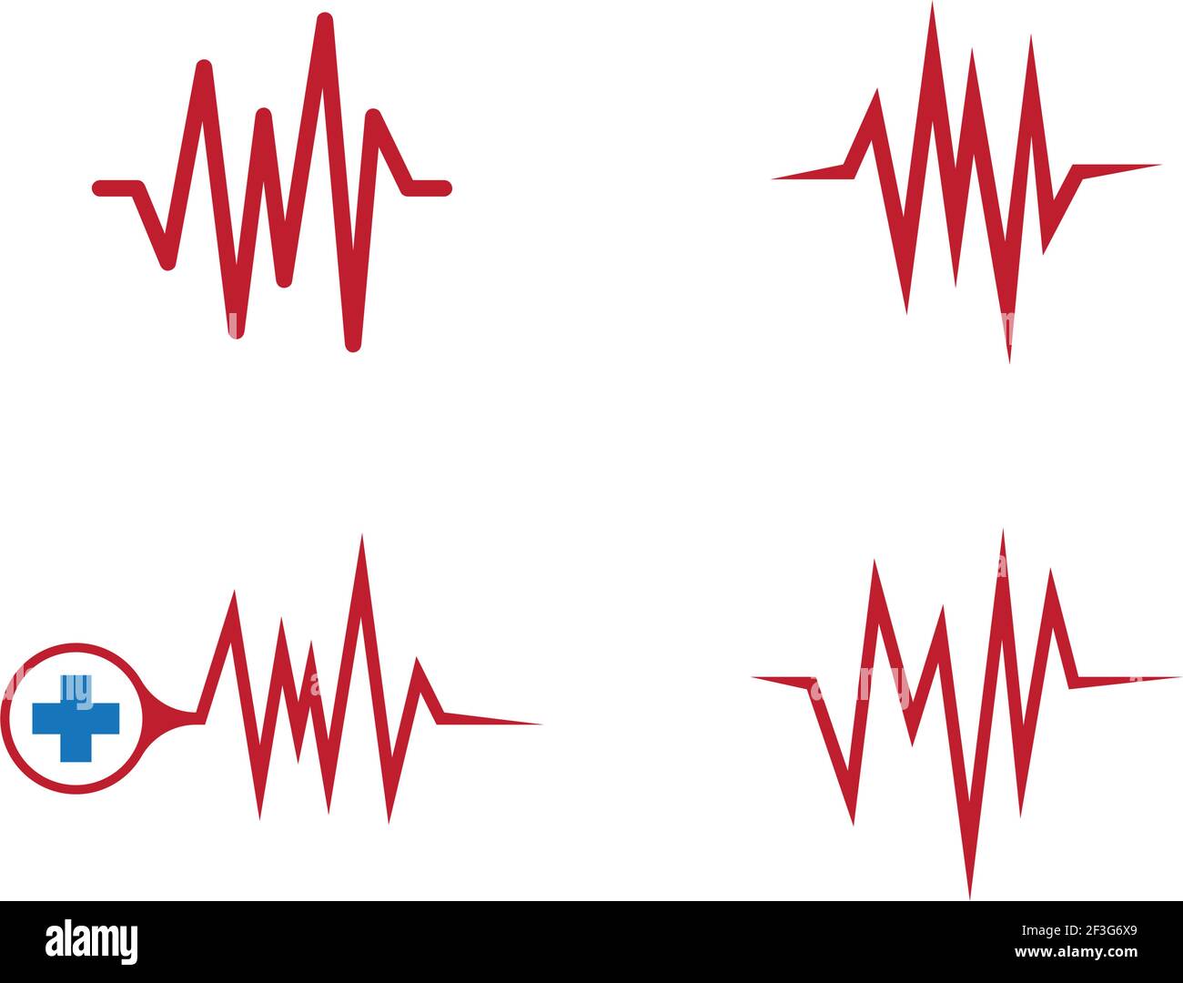 Pulse logo template vector icon illustration design Stock Vector Image ...