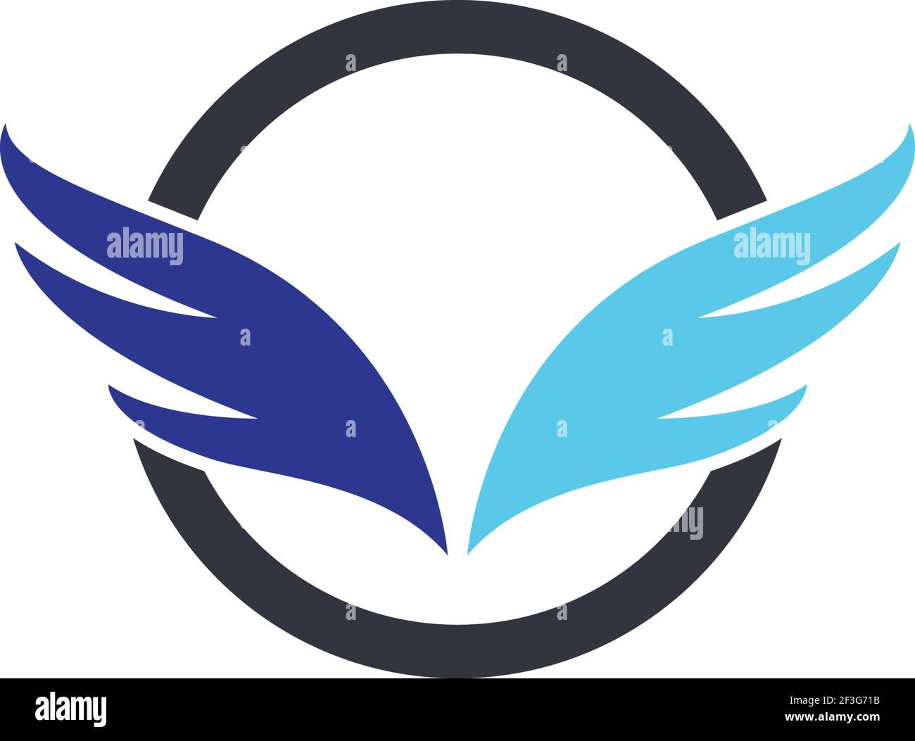 Wing logo template symbol icon illustration design Stock Vector Image ...