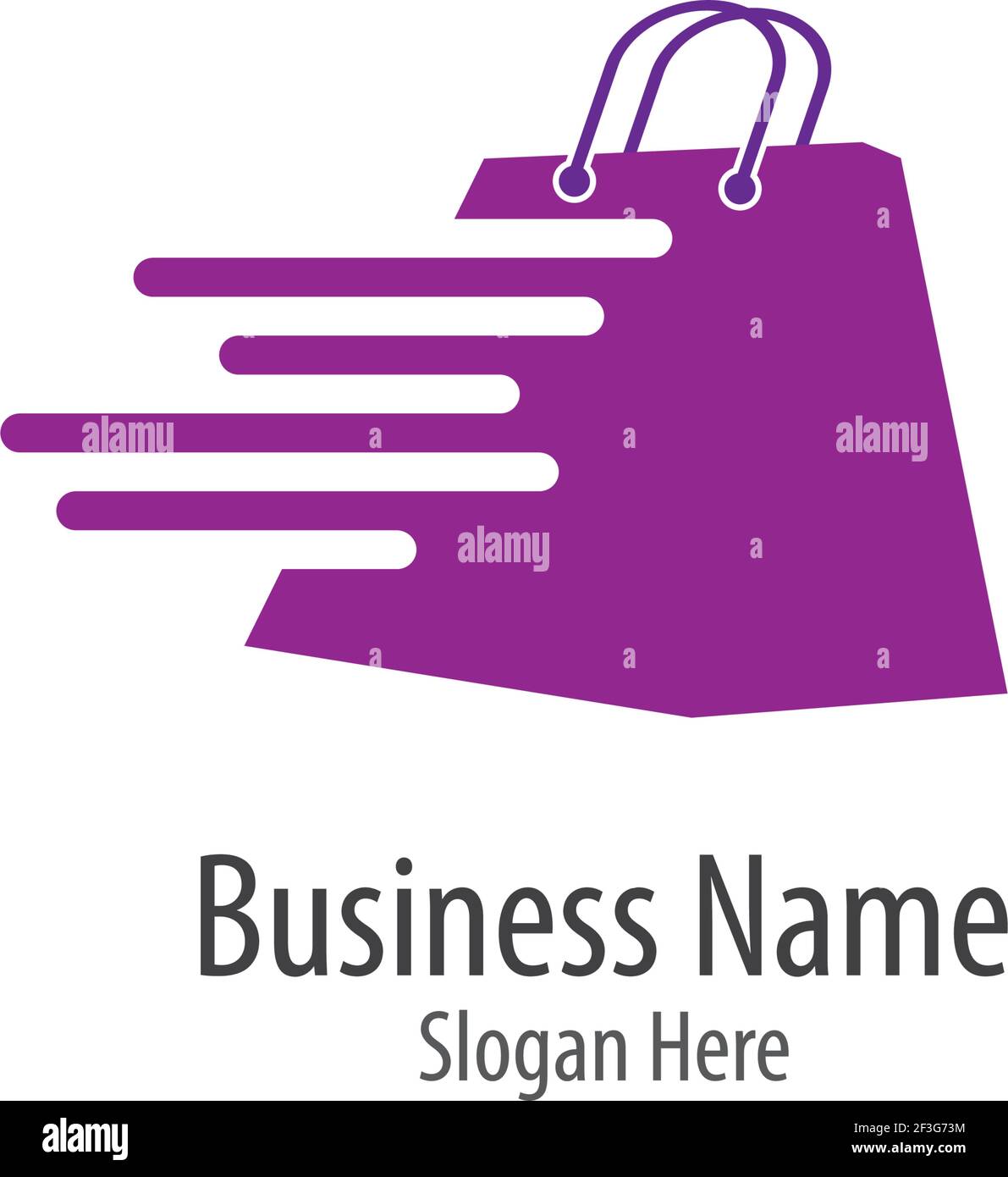 Bag shop logo template vector icon illustration Stock Vector Image ...