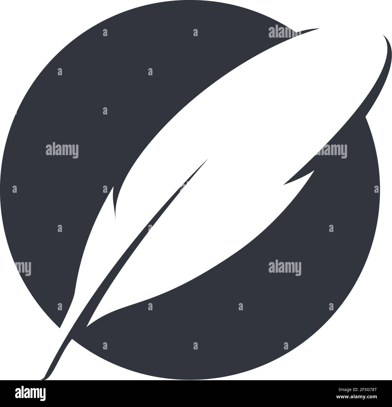 Feather logo vector icon illustration design Stock Vector Image & Art ...