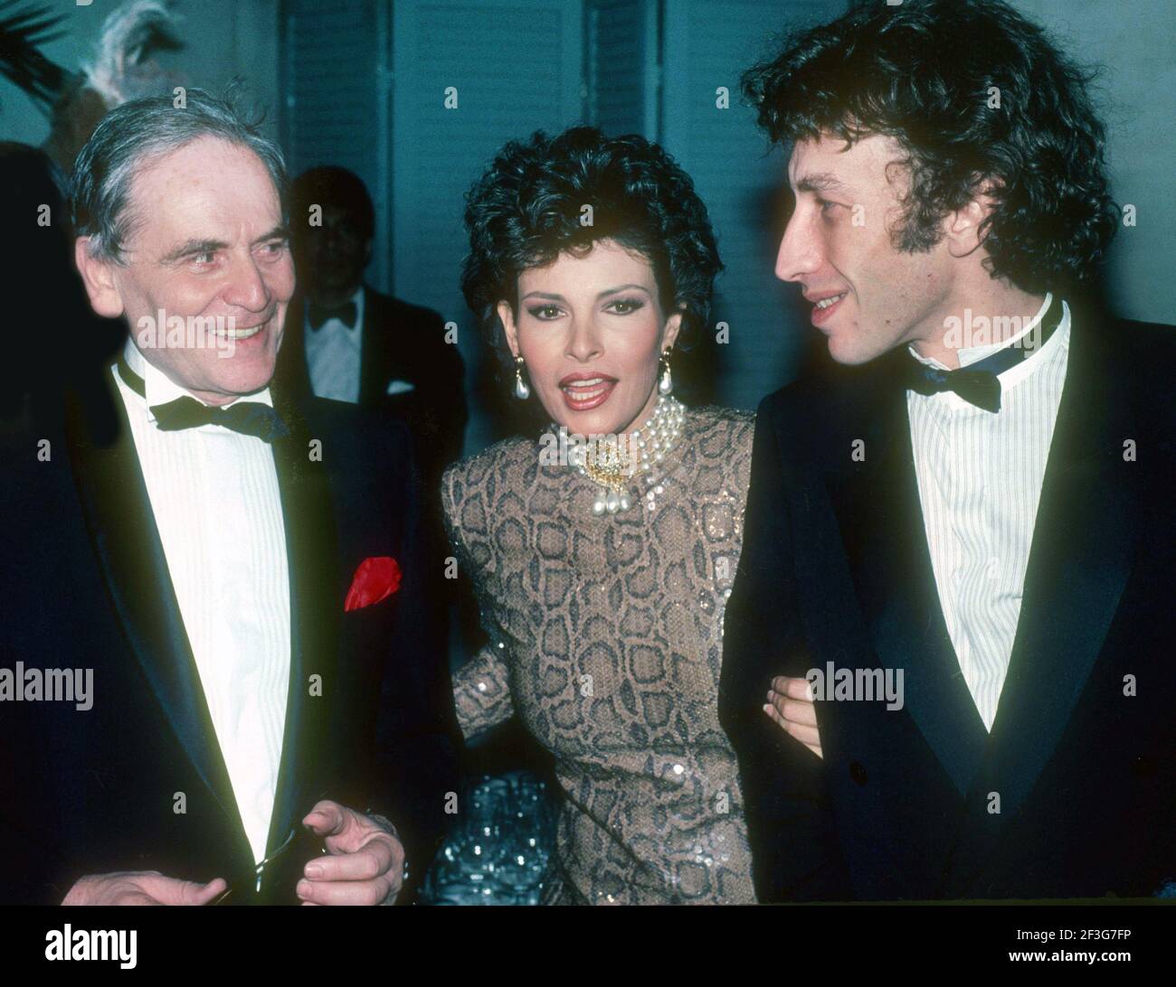 Pierre Cardin, Raquel Welch and husband Andre Weinstein 1982 Photo By ...