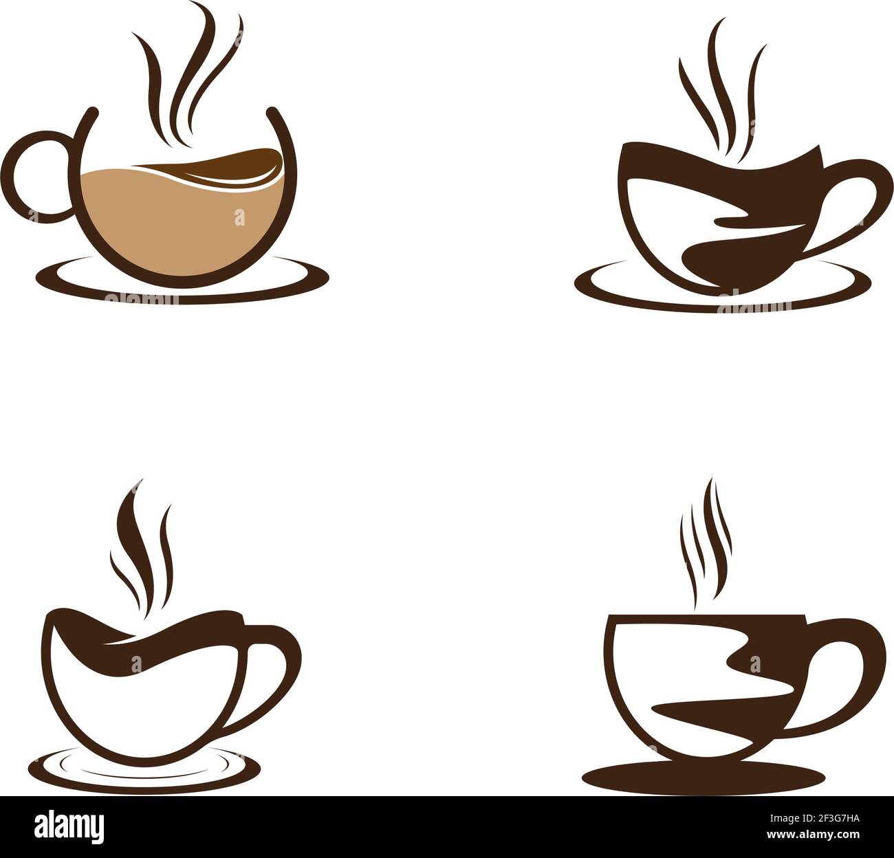 Coffee cup logo template vector icon design Stock Vector Image & Art ...