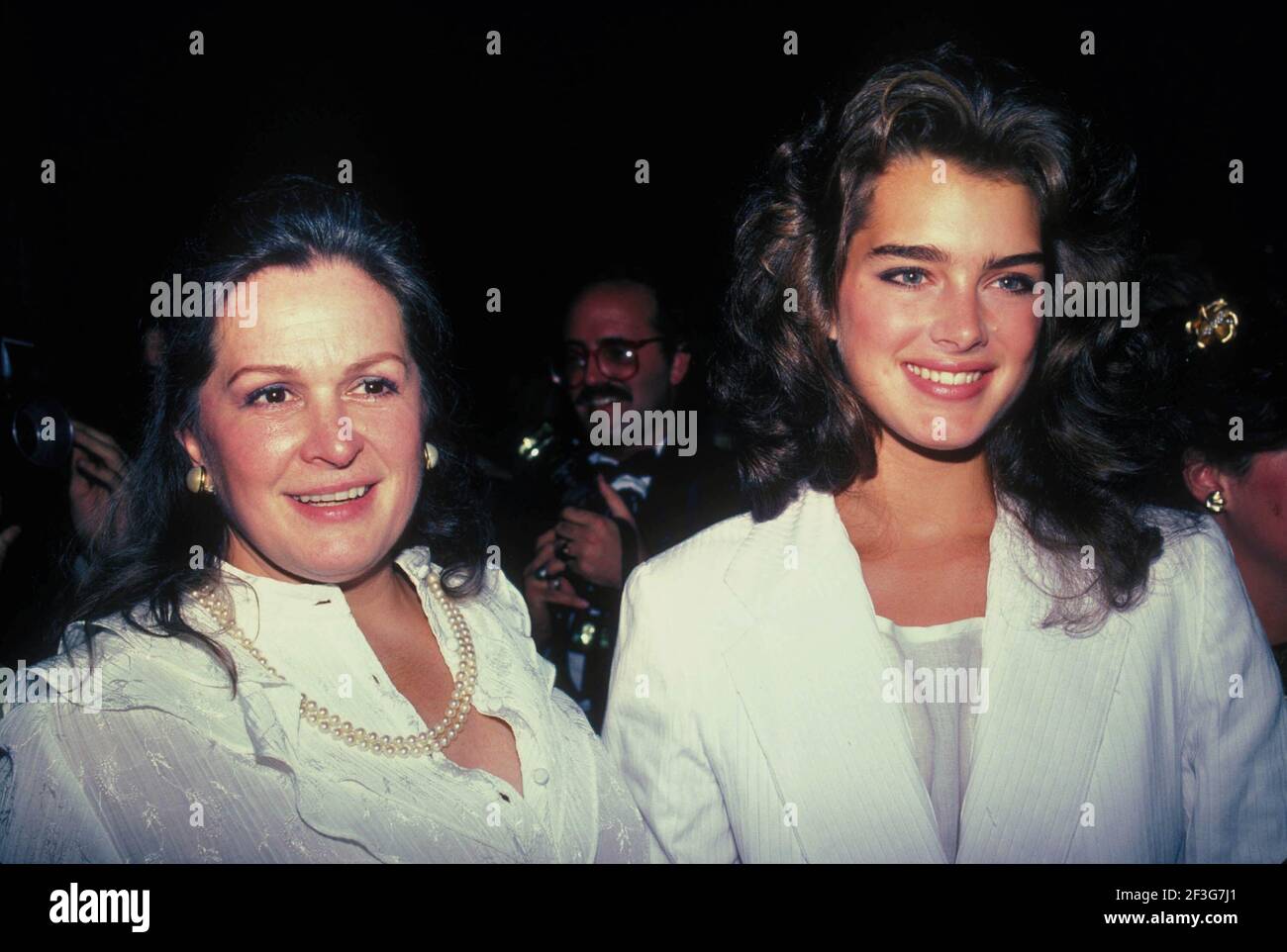 Brooke Shields, mother Teri Shields 1982 Photo by Adam Scull-PHOTOlink ...