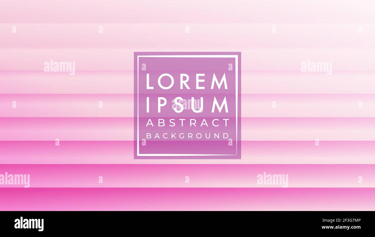 Horizontal stripes pattern vector illustration. Sweet pink gradient ...
