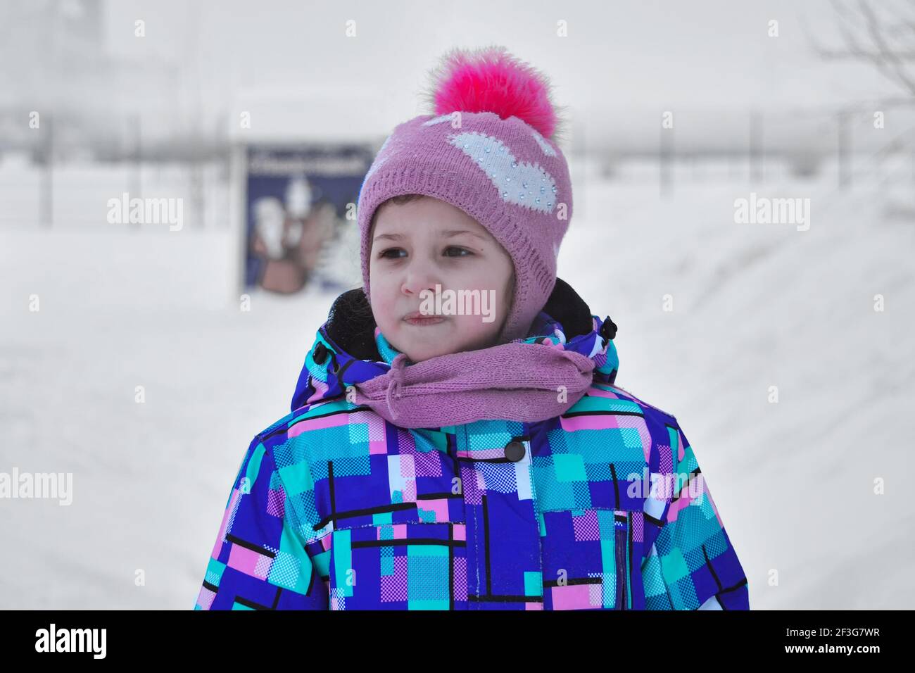Portrait of siberian winter. Side view Stock Photo - Alamy