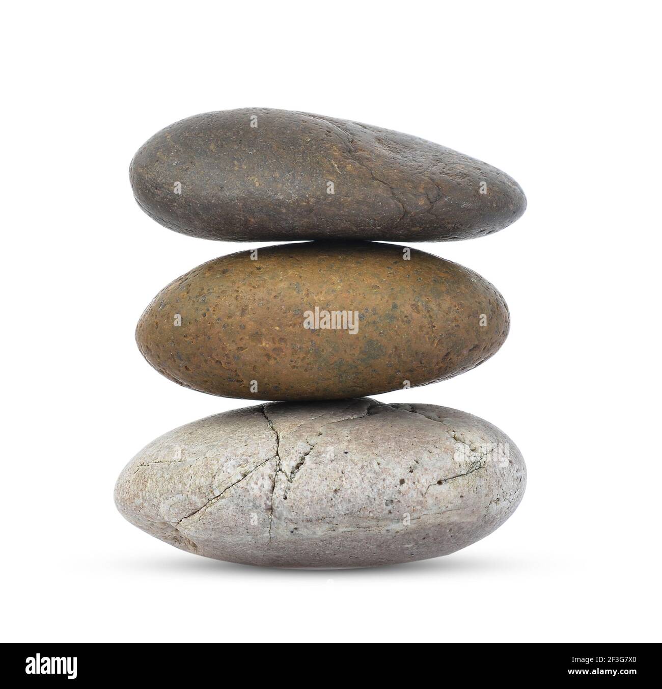 Stones line up isolated on white background Stock Photo - Alamy