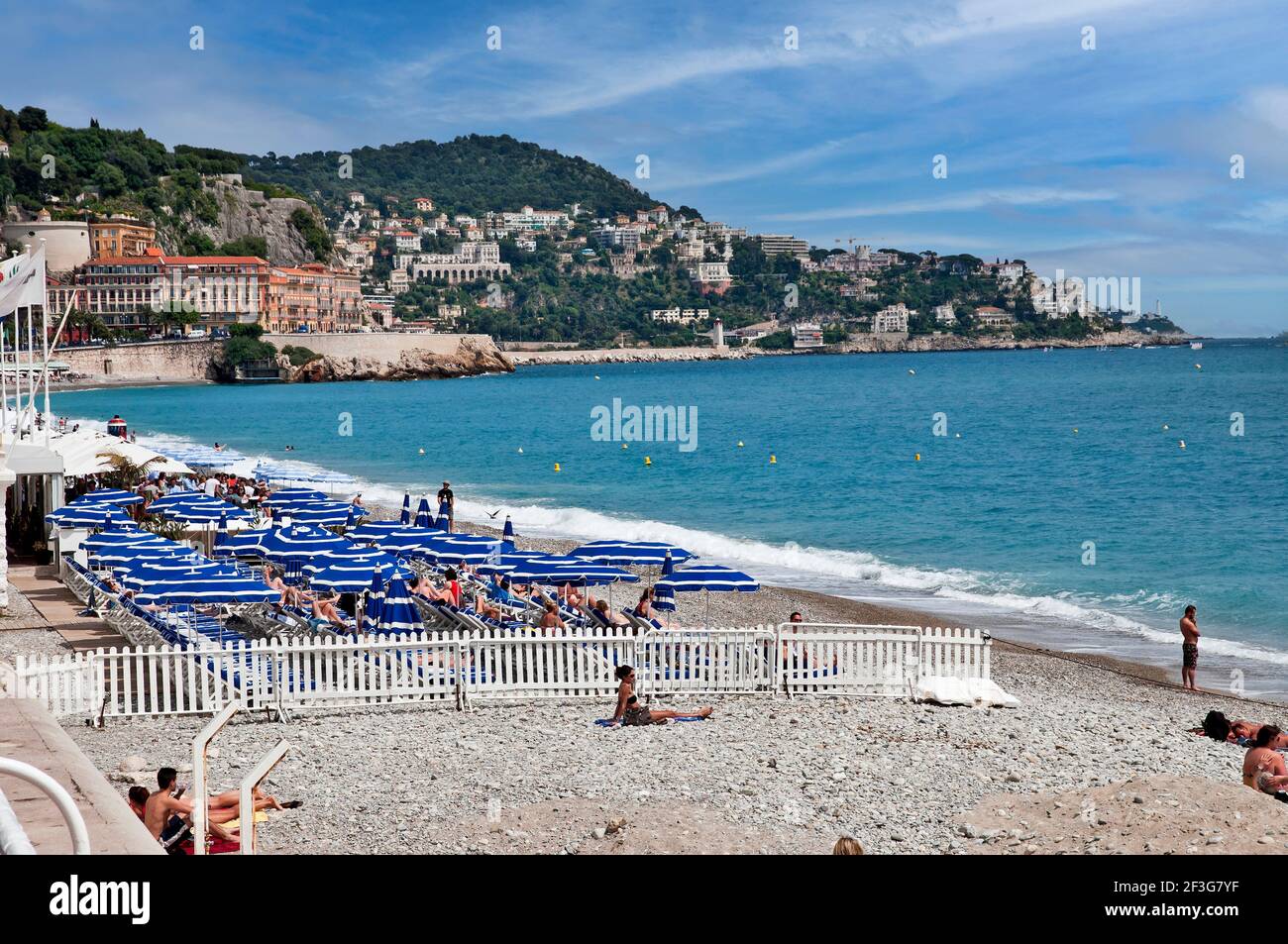 Seaside landscape, Nice, French Riviera, France Stock Photo - Alamy