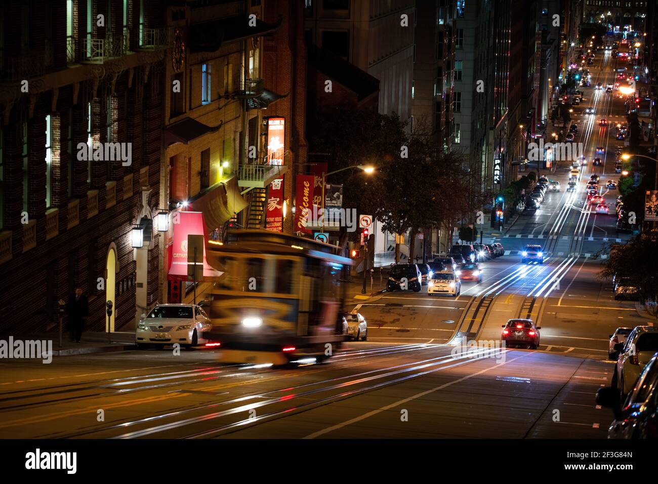 San Francisco scene at night Stock Photo - Alamy