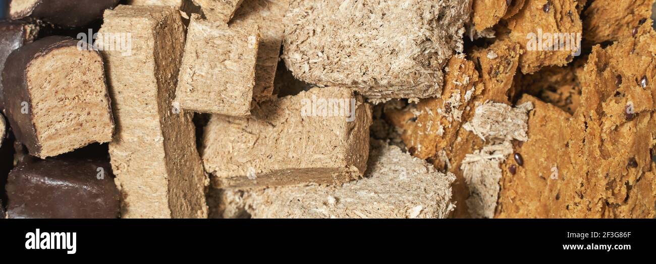 Halva concept. Trend turkish food. Sweet bakery. Cookies. Yummy dessert ...