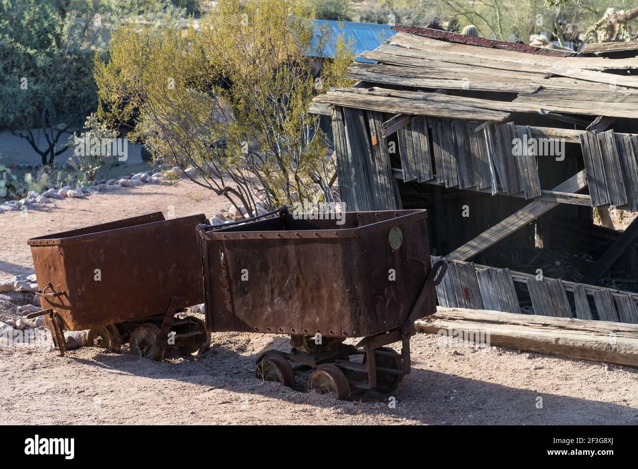 Old mining cars hi-res stock photography and images - Alamy