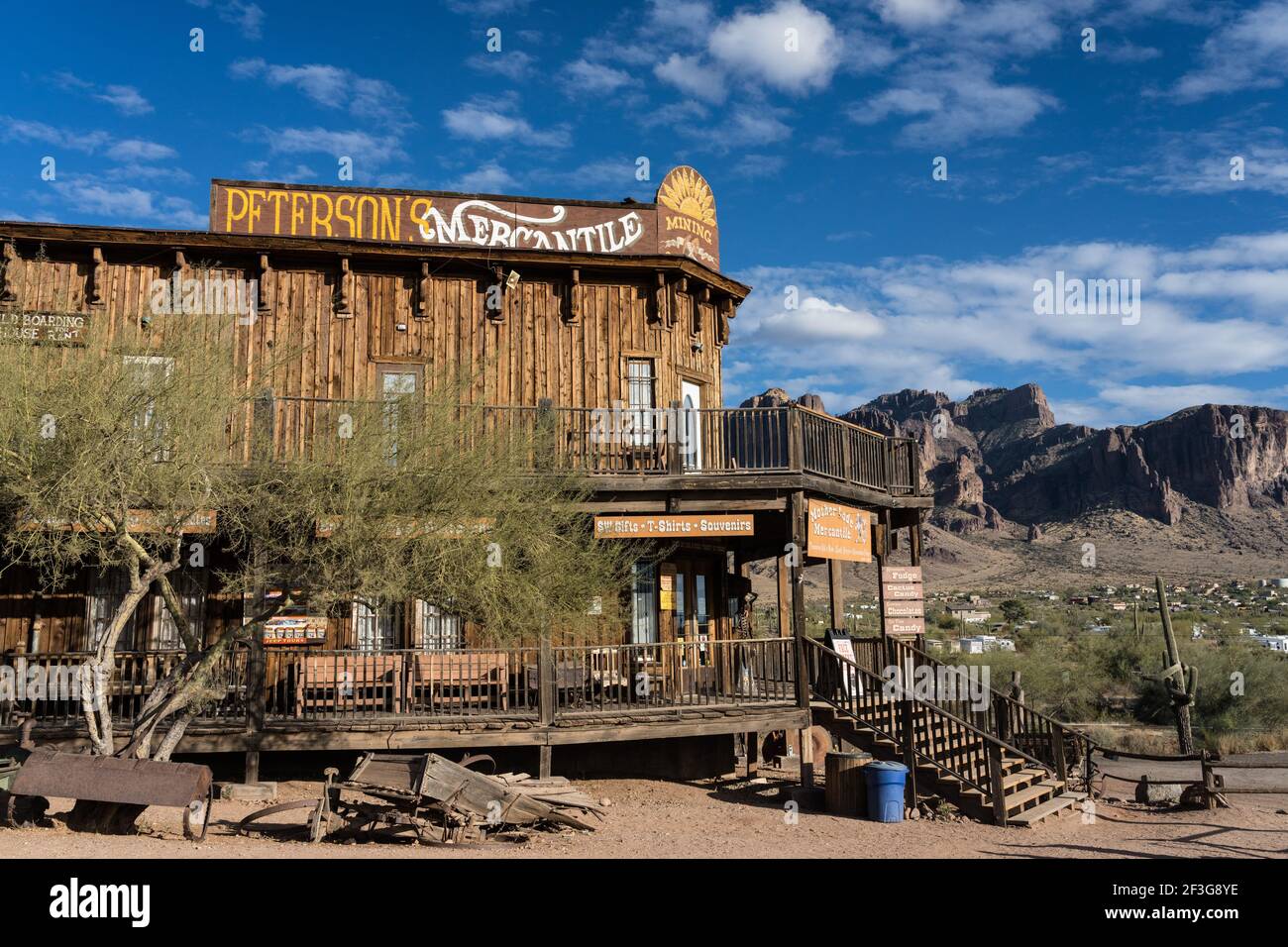 The old mercantile store on Main Steet in the old mining ghost town of ...