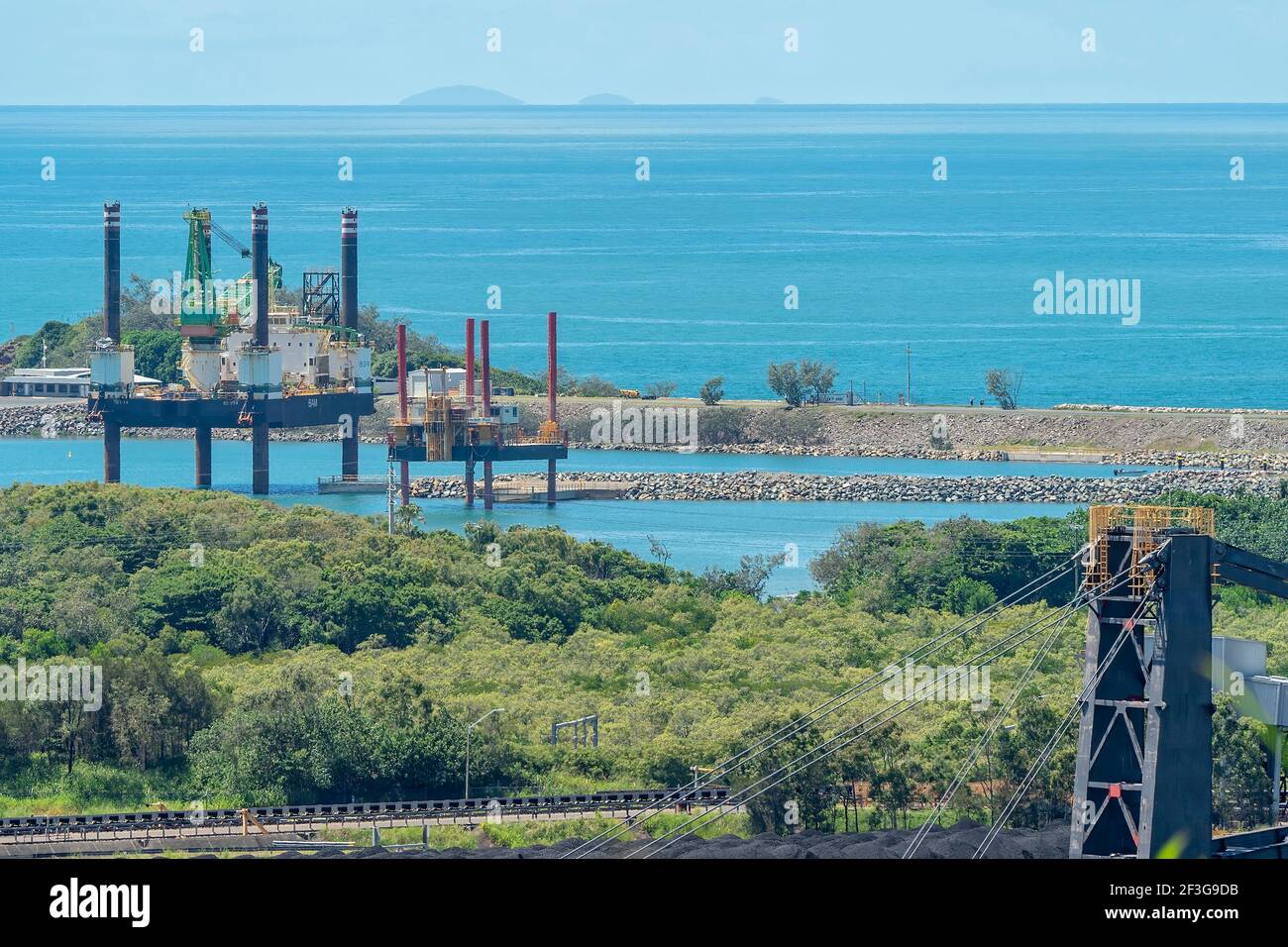 Mackay, Queensland, Australia - March 2021: Coal export terminal ...