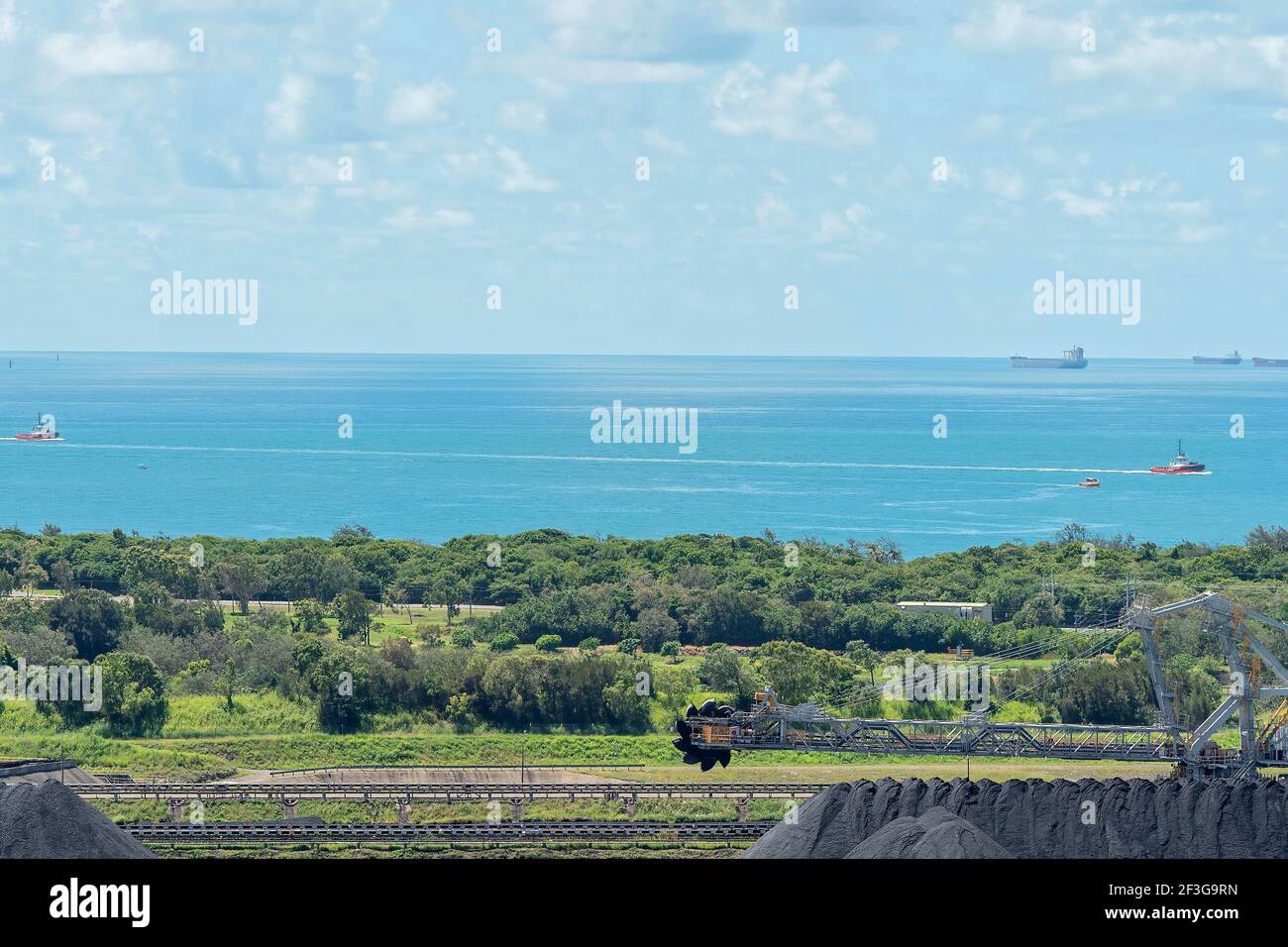 Mackay, Queensland, Australia - March 2021: Coal export terminal ...