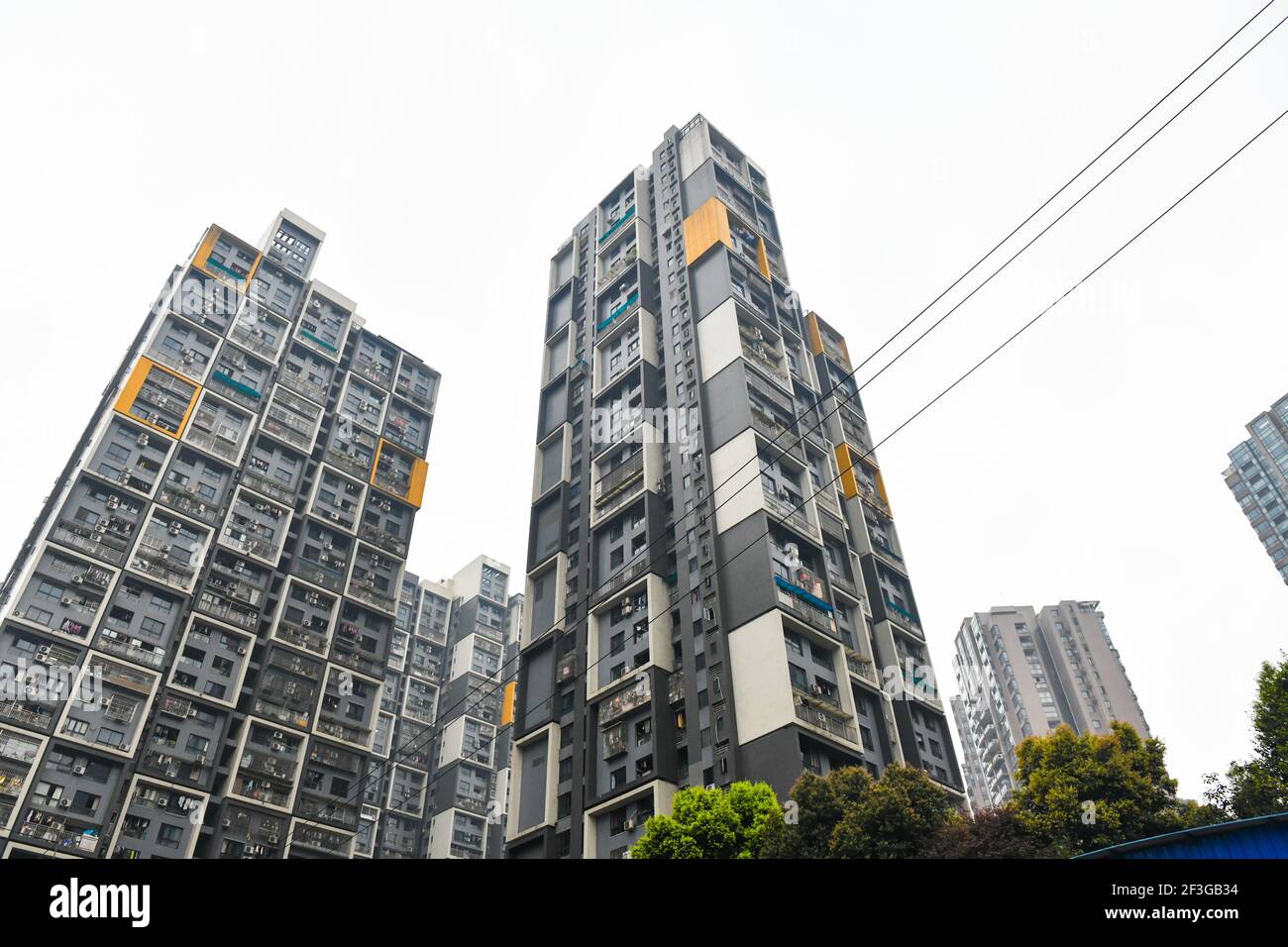 The appearance of the a local residential building looks like a mahjong ...