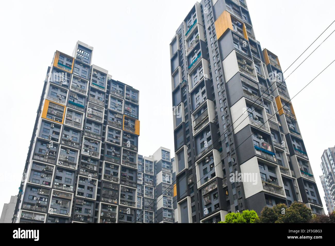The appearance of the a local residential building looks like a mahjong ...