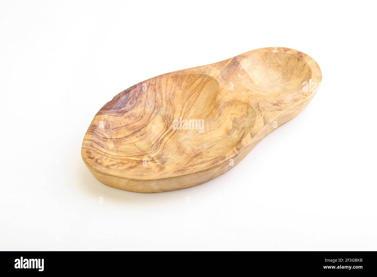 Olive tree board for kitchen isolated Stock Photo - Alamy