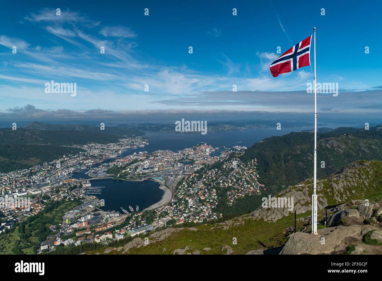 Norway bergen people flag hi-res stock photography and images - Alamy