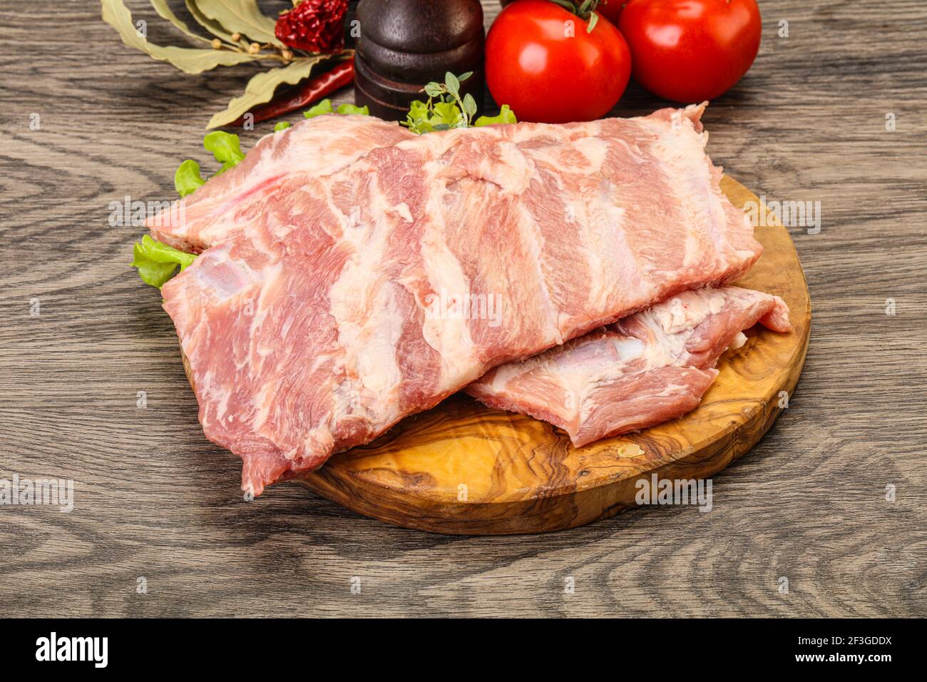 Raw pork ribs meat for cooking Stock Photo - Alamy
