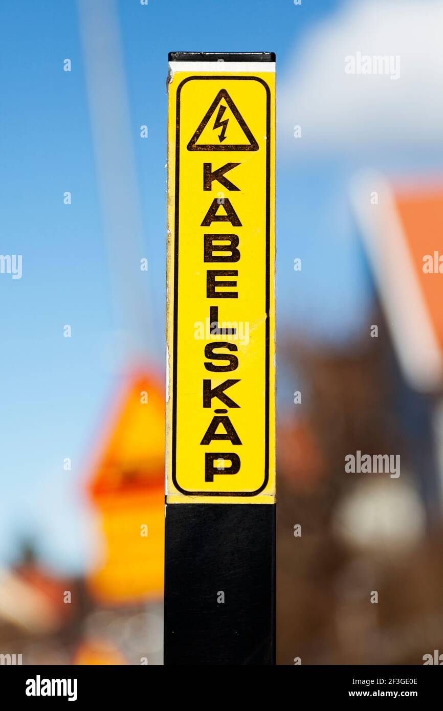 sign with the text - cable cabinet Stock Photo - Alamy