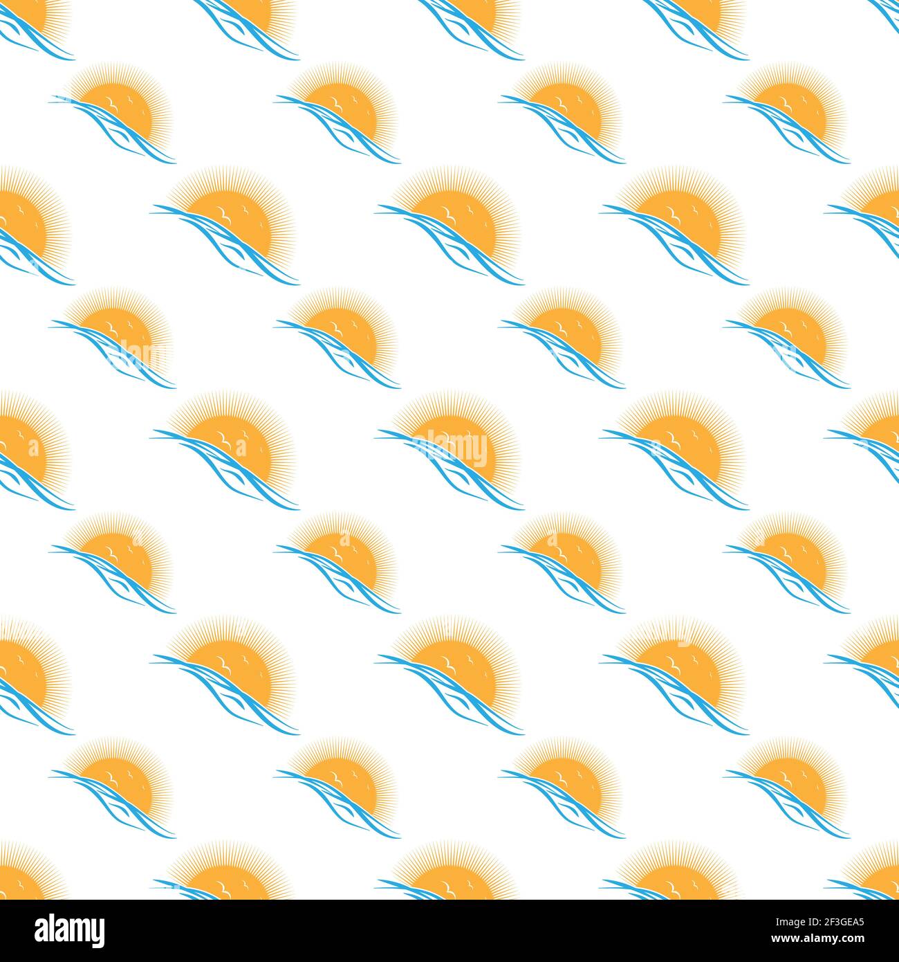 Seascape. Seamless color pattern for texture, textiles, packaging, and ...