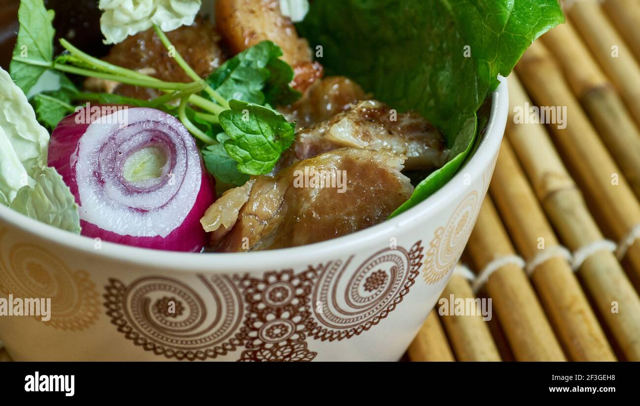 Pork and Puha - Traditional Soup From New Zealand Stock Photo - Alamy