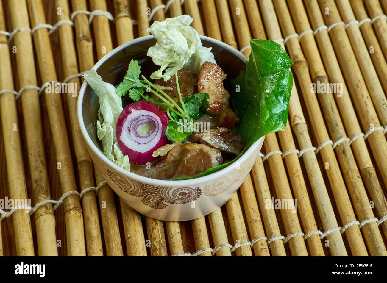 Pork and Puha - Traditional Soup From New Zealand Stock Photo - Alamy