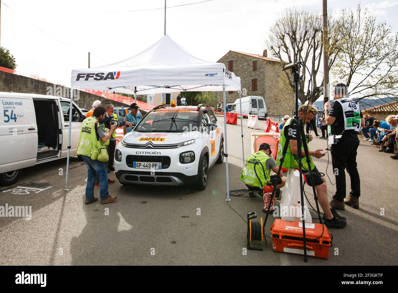 Safety Car during the 2018 WRC World Rally Car Championship, Tour de ...