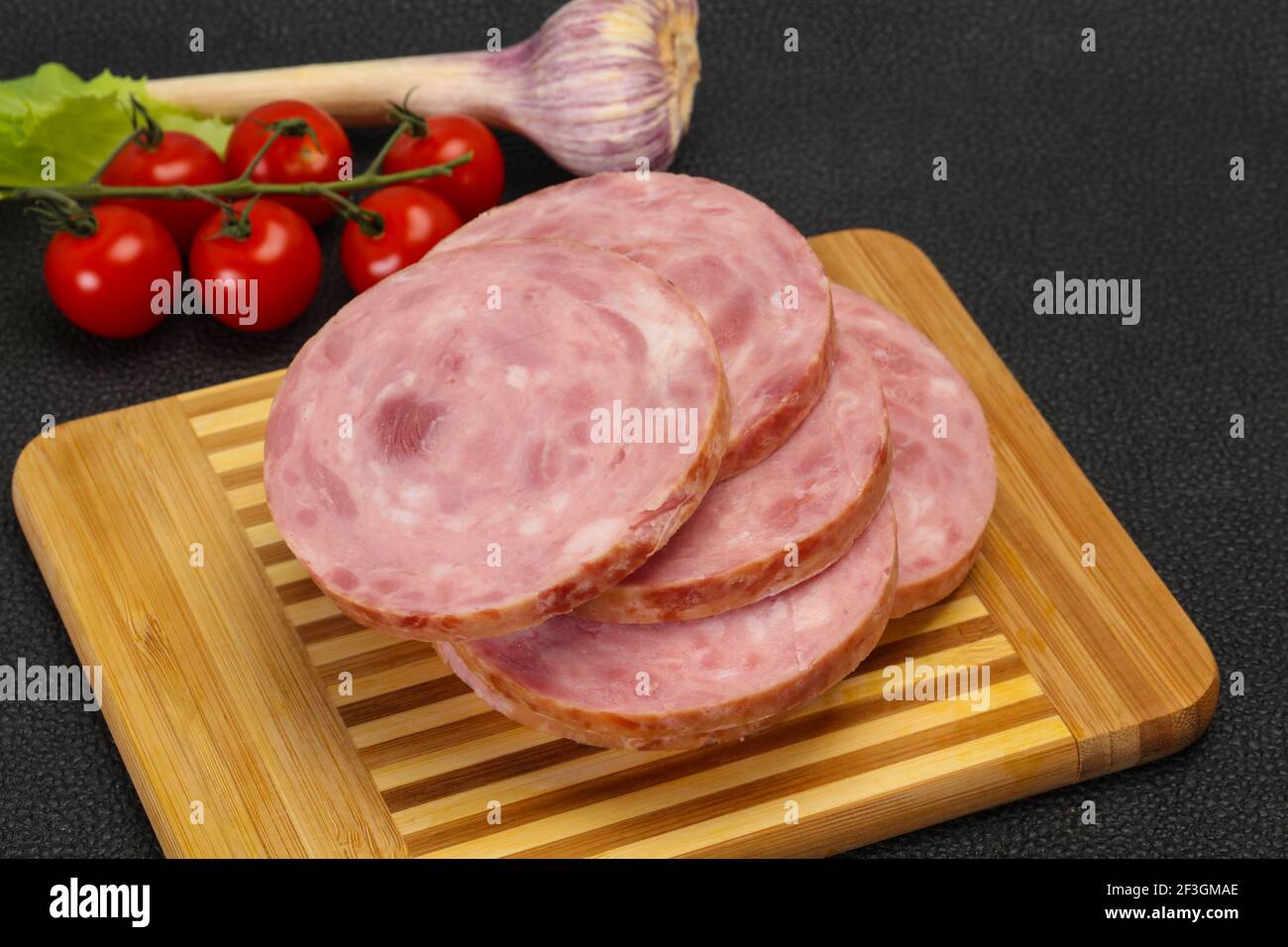 Natural ham made from pork meat Stock Photo - Alamy
