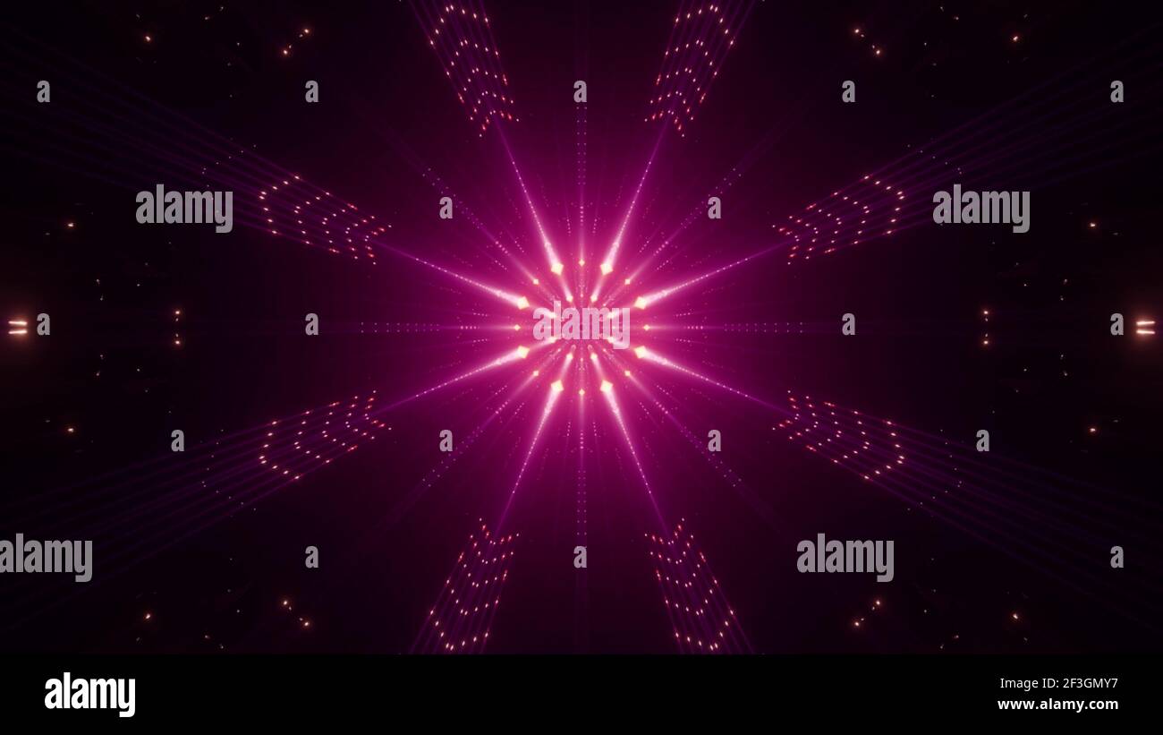 3D illustration of pink neon rays Stock Photo - Alamy