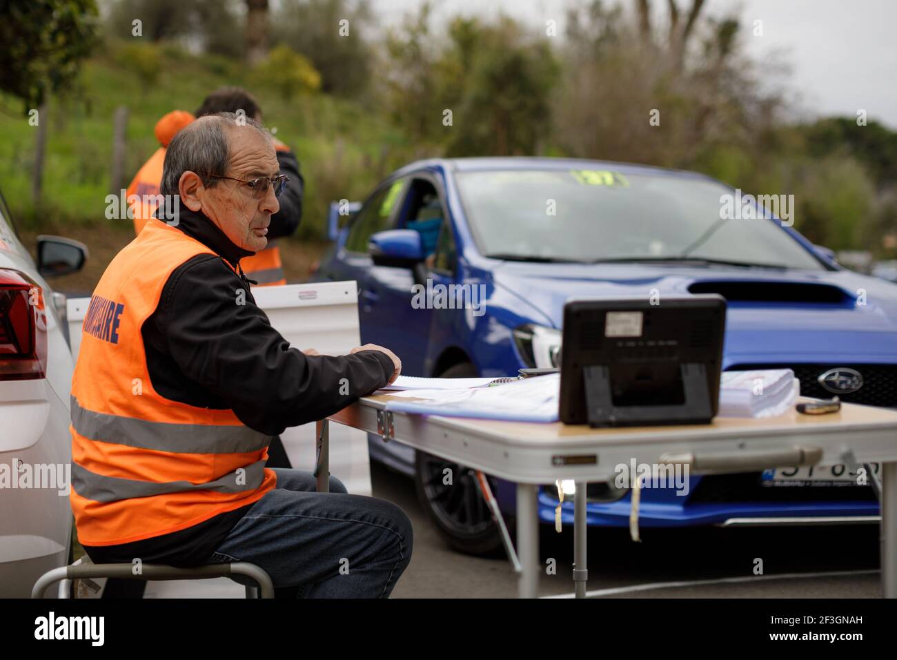 commissaire, marshall reconnaissance / recce during the 2018 WRC World ...