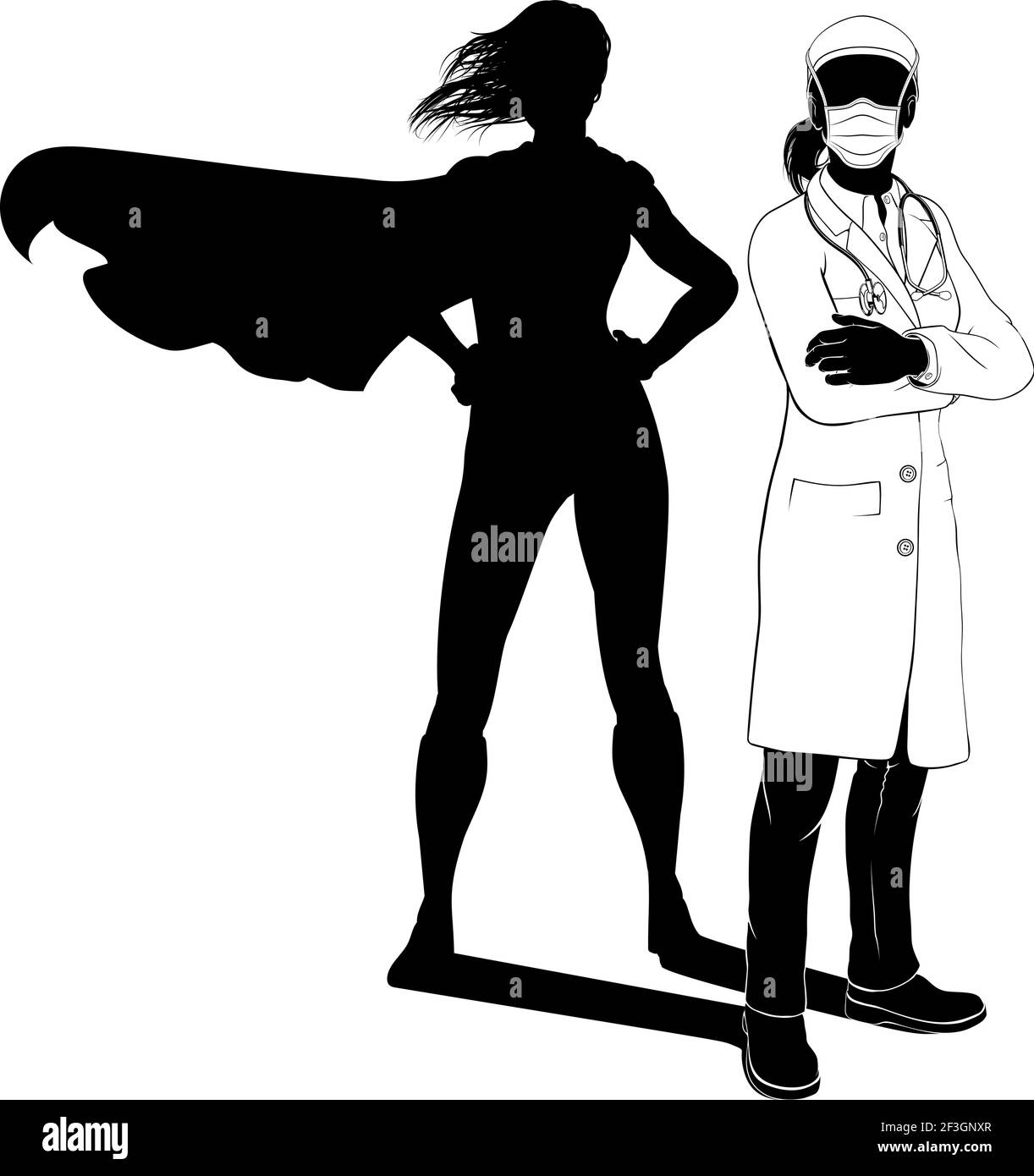 Superwoman cartoon hi-res stock photography and images - Alamy