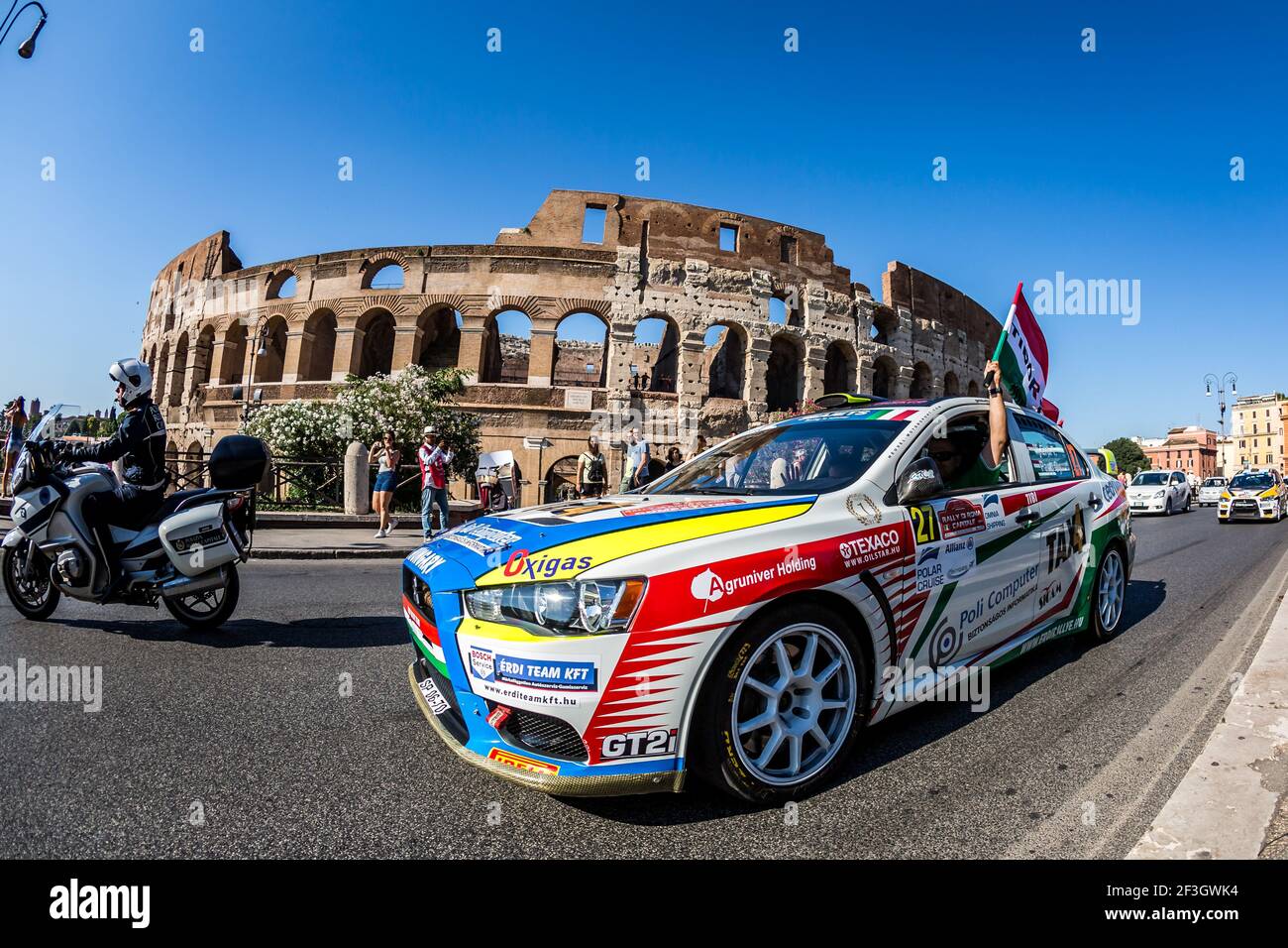 27 ERDI Tibor (hun), PAPP Gyorgy (hun), Mitsubishi lancer evo X, action ...