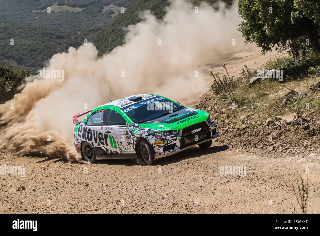 17 REMENIK Sergei, ROZIN Mark, Mitsubishi Lancer EVO X, action during ...