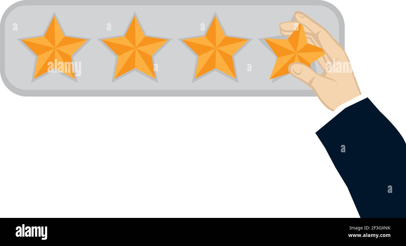 Illustration of a star rating system hi-res stock photography and ...