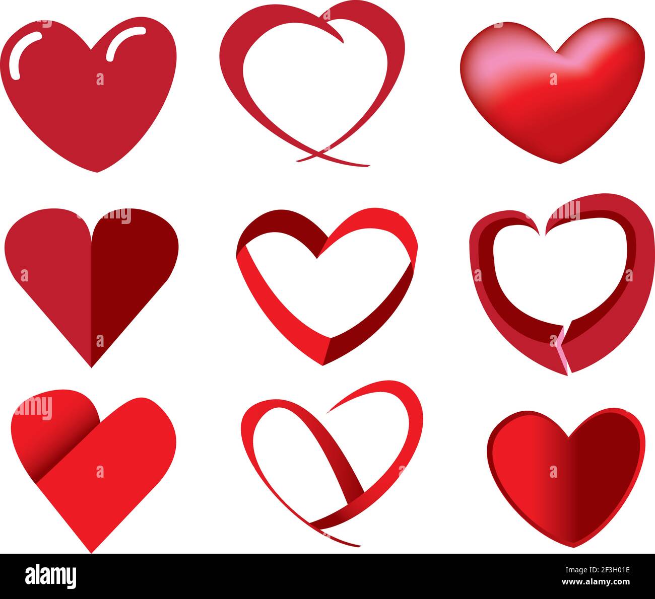 Folded 3d shapes paper Stock Vector Images - Alamy