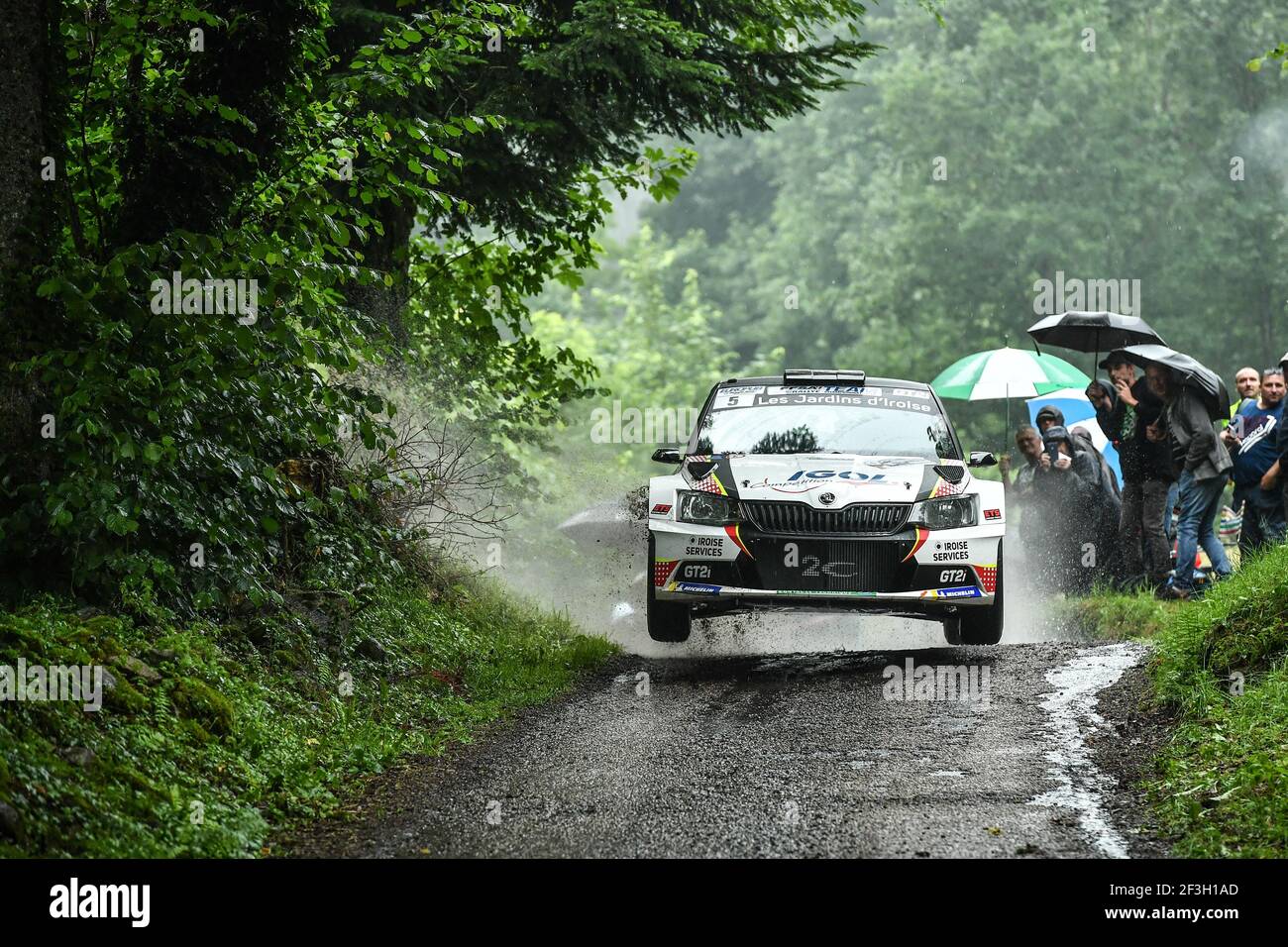 05 Gilbert Quentin Salmon Valentin Skoda Fabia R5 , action during the ...