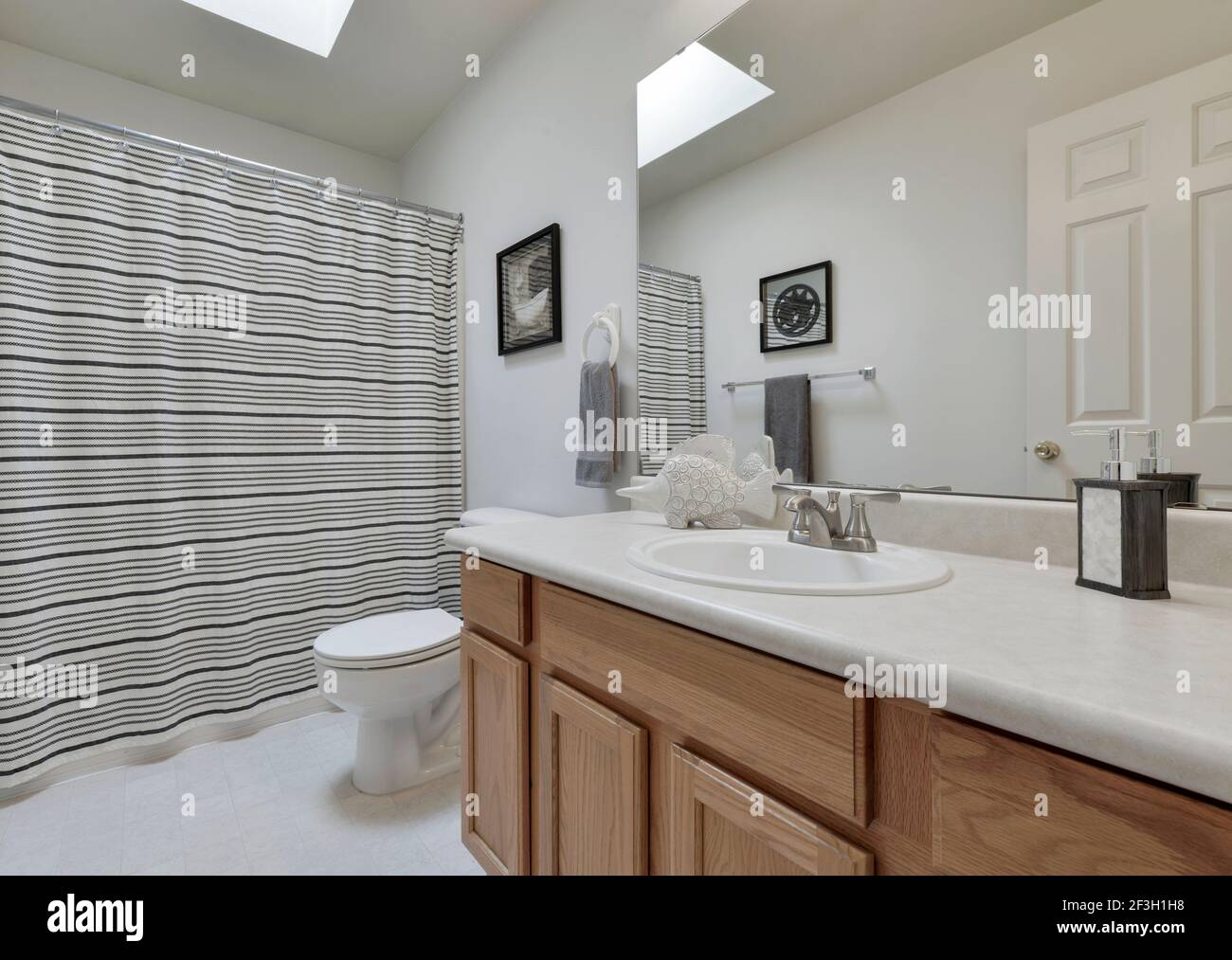 Modern residential bathroom interior Stock Photo - Alamy