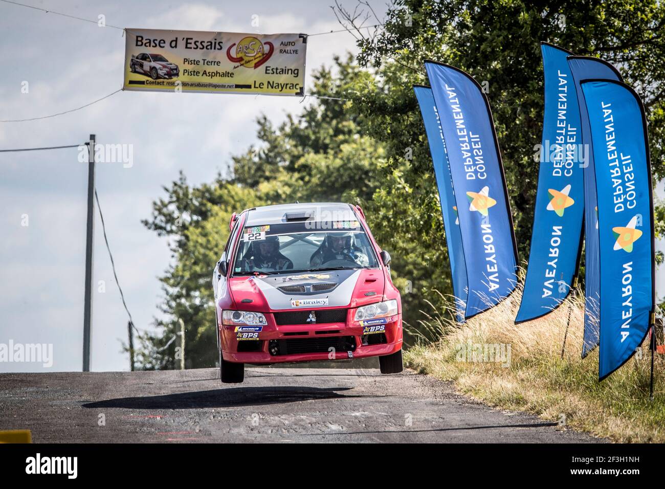 22 BERTRAND Victor, GOMBERT Mathieu, Mitsubishi Lancer Evo 7, action ...