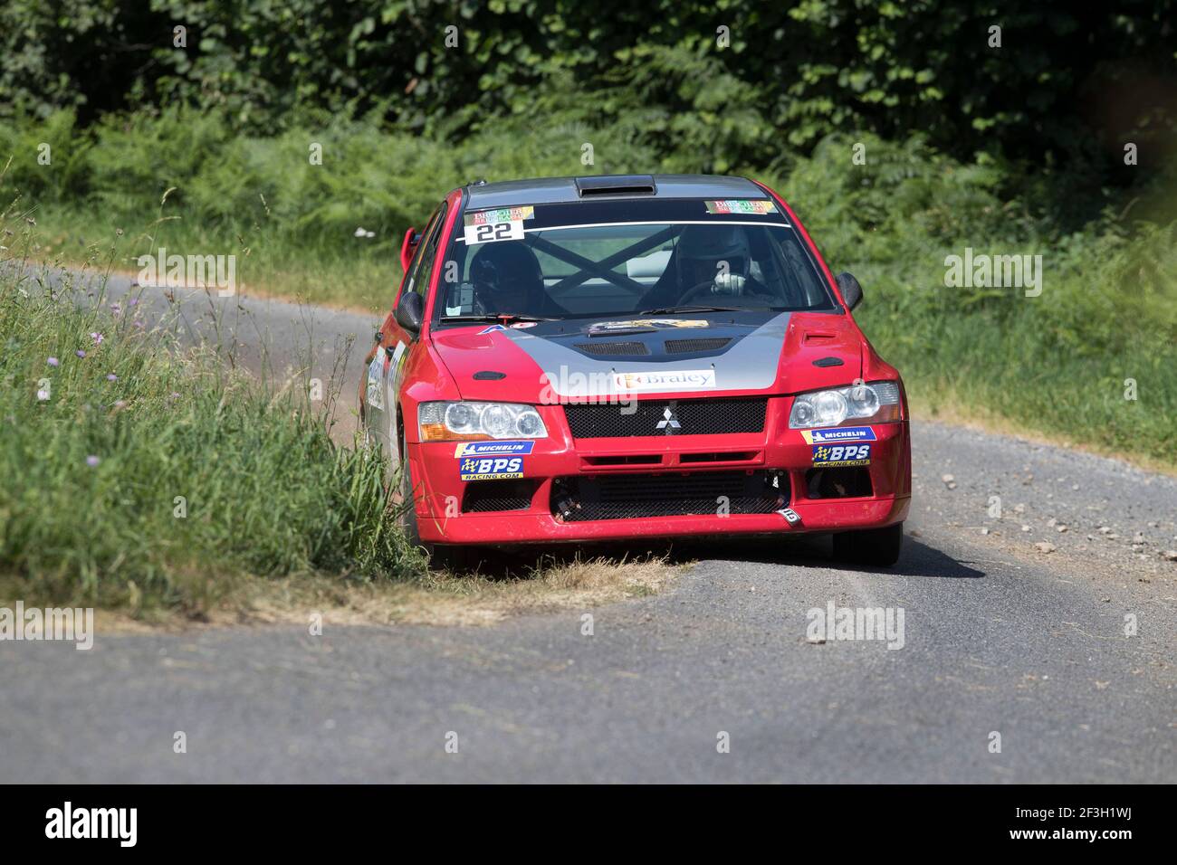 22 BERTRAND Victor, GOMBERT Mathieu, Mitsubishi Lancer Evo 7, actionN ...