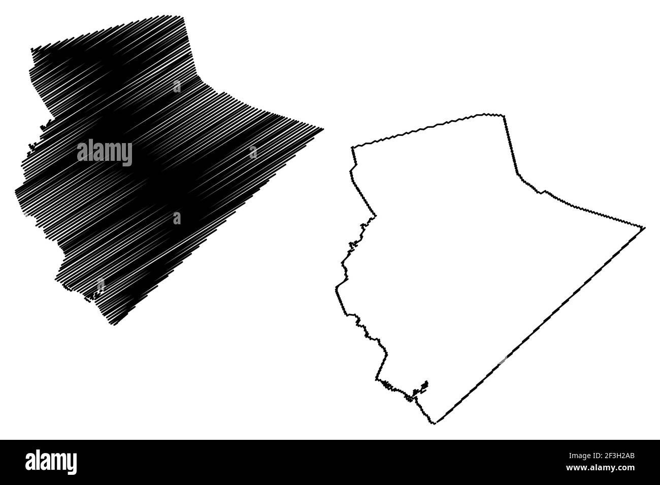 Edgefield county map Black and White Stock Photos & Images - Alamy