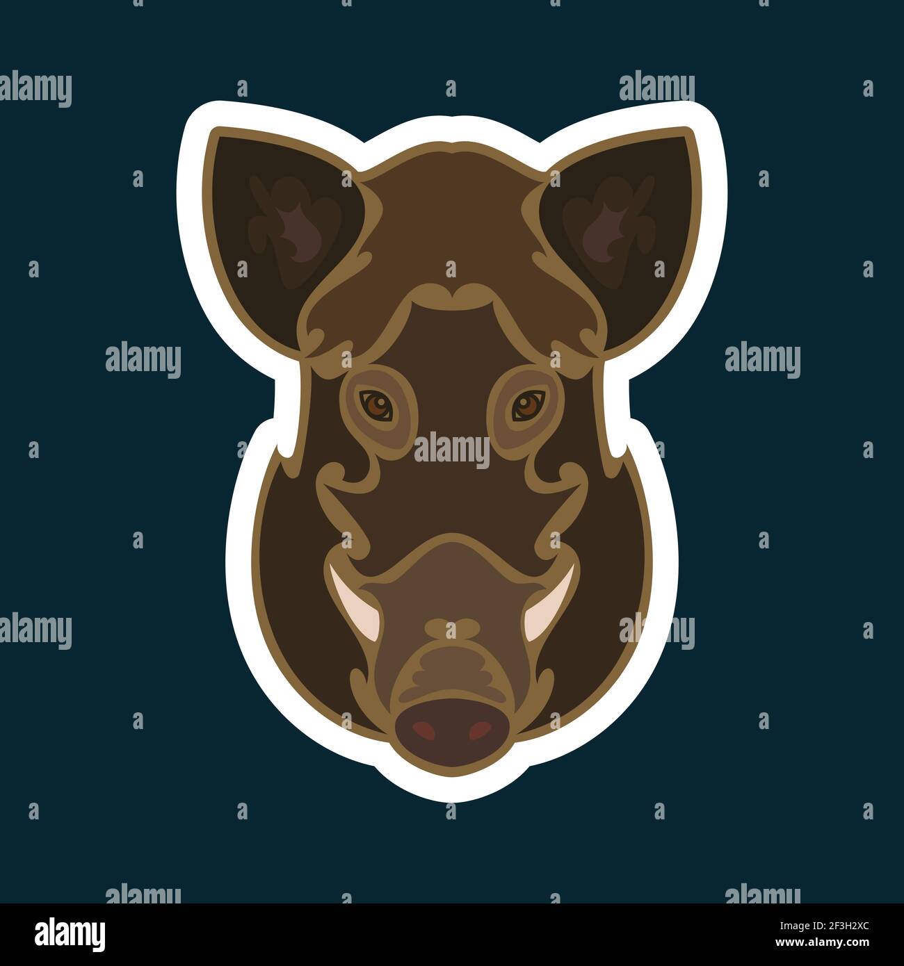 Boar emblem Stock Vector Images - Alamy