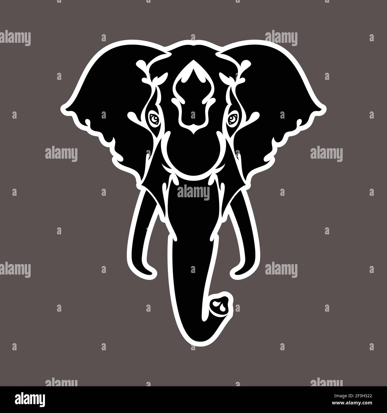Elephant vector vectors hi-res stock photography and images - Alamy