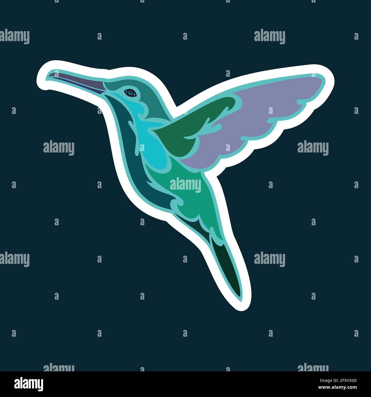 Hummingbird vector vectors hi-res stock photography and images - Alamy