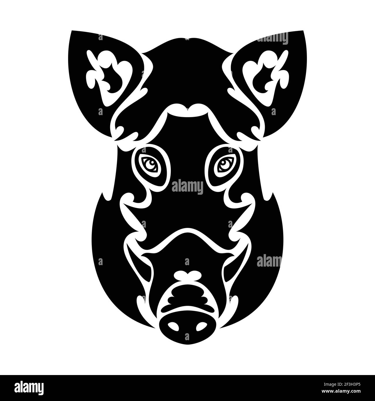 Wild Boar Head Tattoo