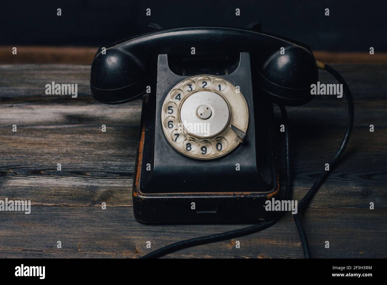 retro telephone old technology communication vintage office Stock Photo ...
