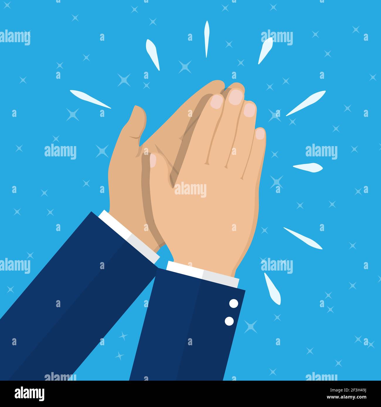 Clapping sign language Stock Vector Images - Alamy