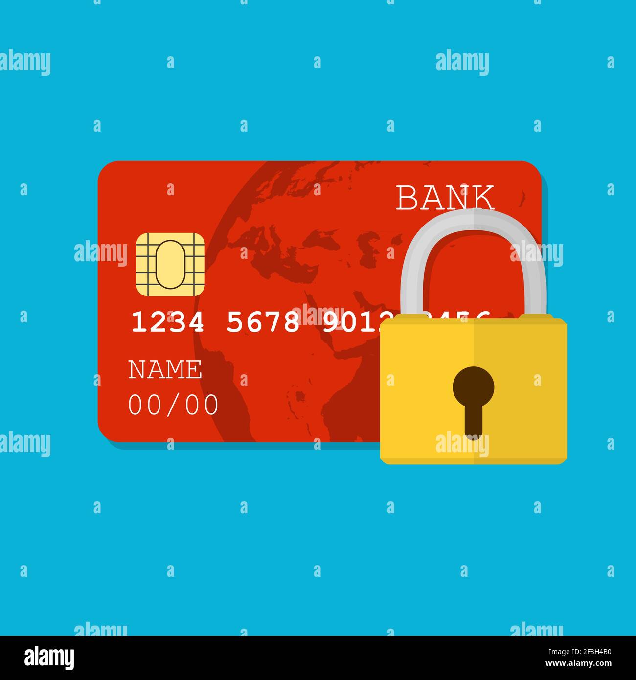 secure credit card Stock Vector Image & Art - Alamy