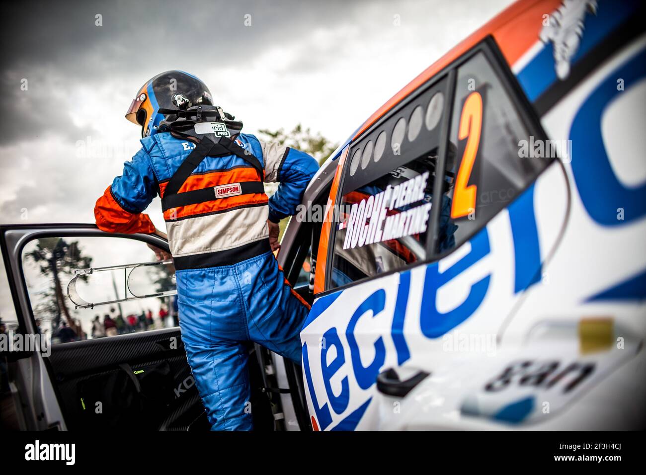 ROCHE Pierre, Skoda Fabia, portrait during the 2018 French rally ...