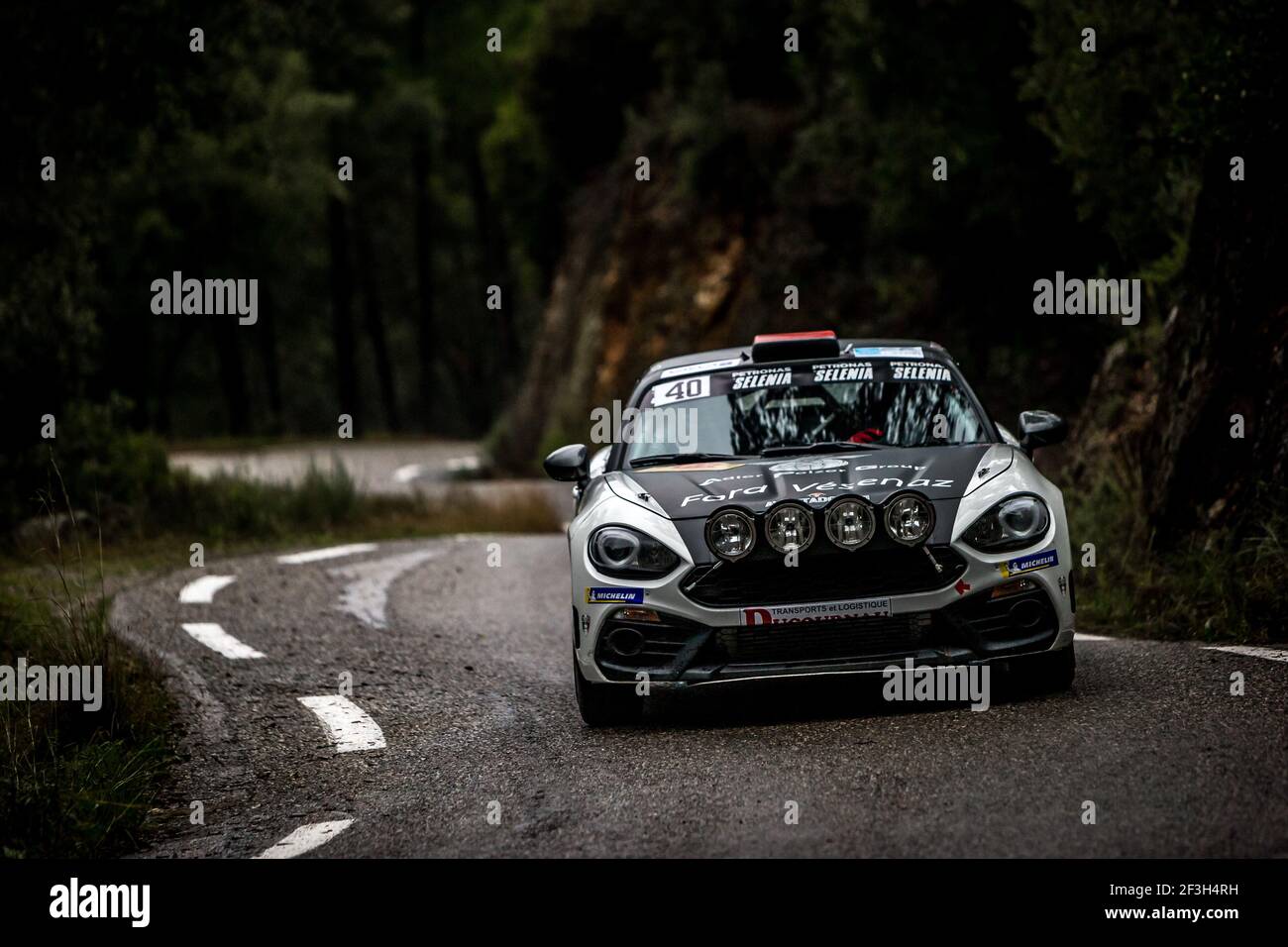 40 CHAVANNE Jerome and SCHILLACI Julien, Fiat 124 Abarth, action during ...