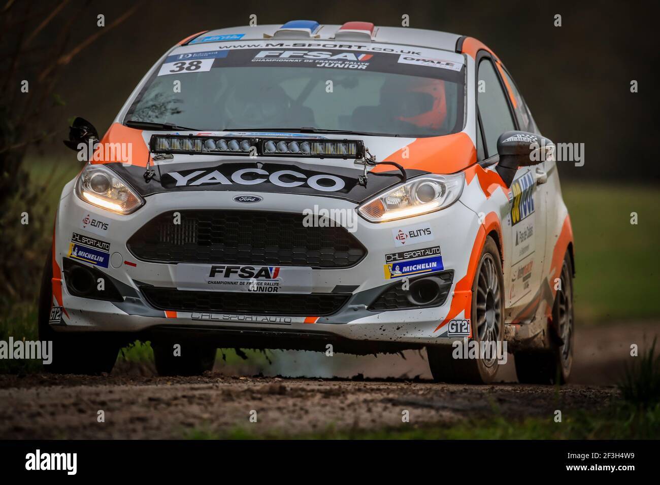 38 BONFILS Hugo, BROUZE Olivier, CHL SPORT AUTO Ford Fiesta, action ...